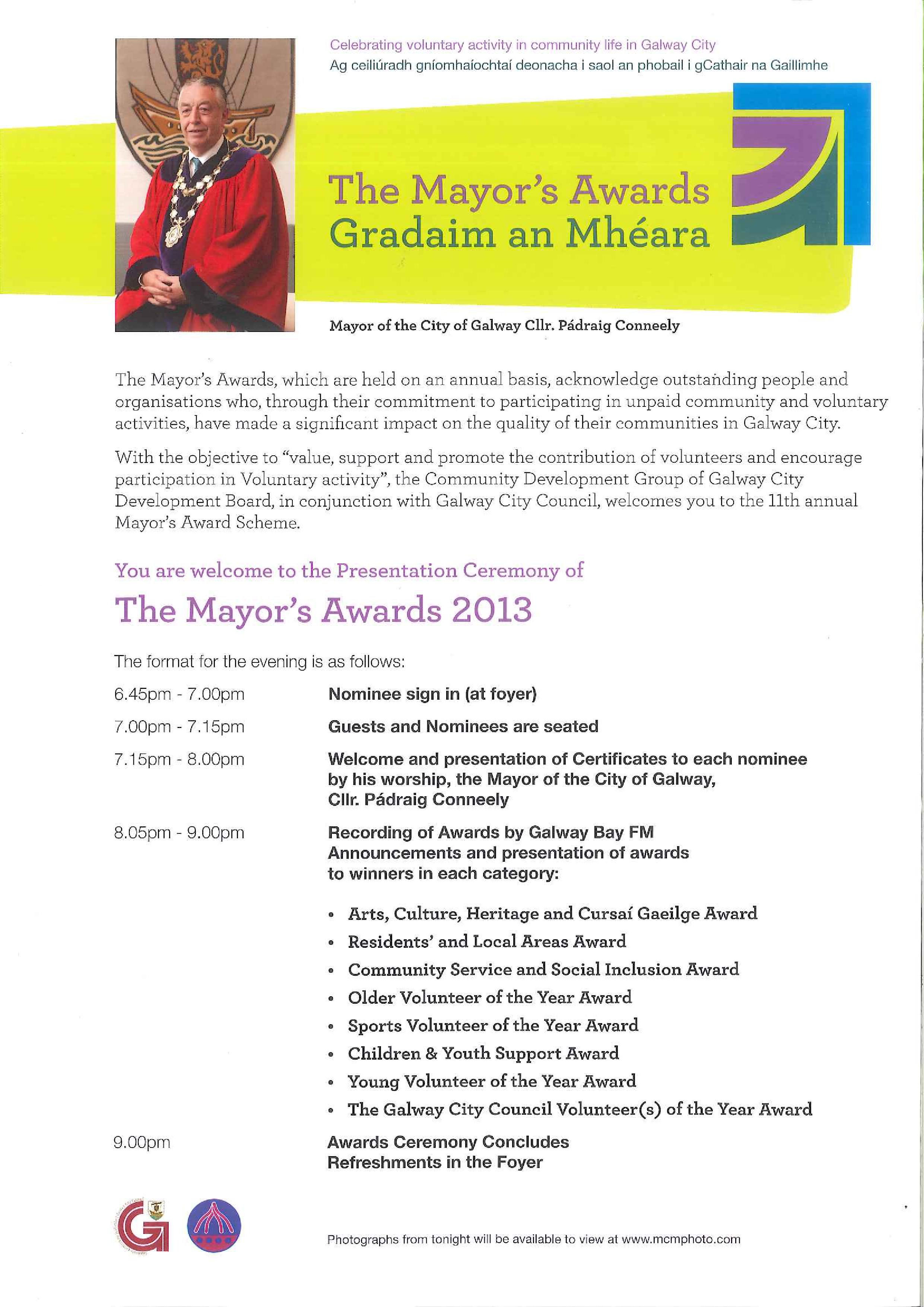 Mayor’s Awards launched at Radisson Blu Hotel – The Galway Review